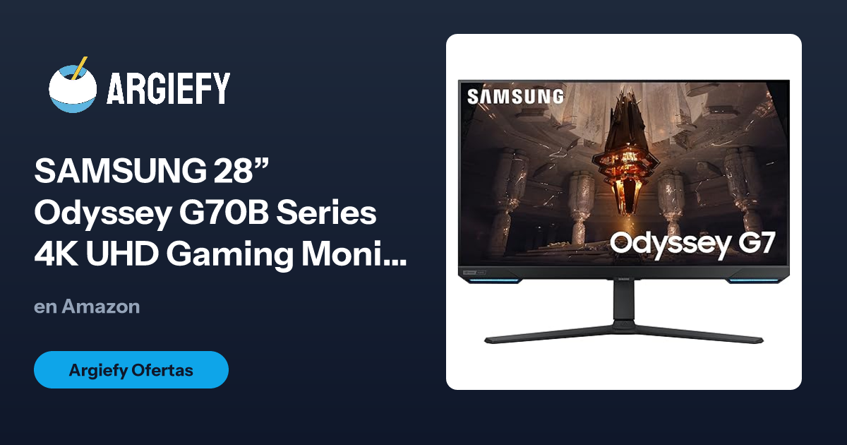 SAMSUNG 28” Odyssey G70B Series 4K UHD Gaming Monitor, IPS Panel, 144Hz ...